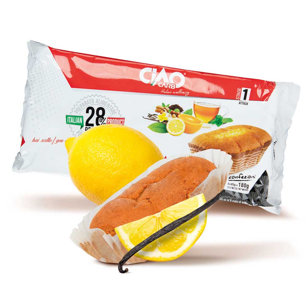 CIAO CARB – Cake vanille citroen (4 x 45g) – KYALIN